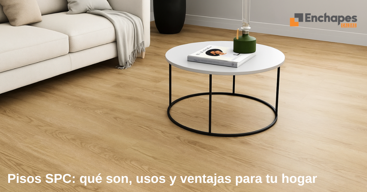 Pisos SPC: qué son, usos y ventajas para tu hogar - Enchapes Caldas